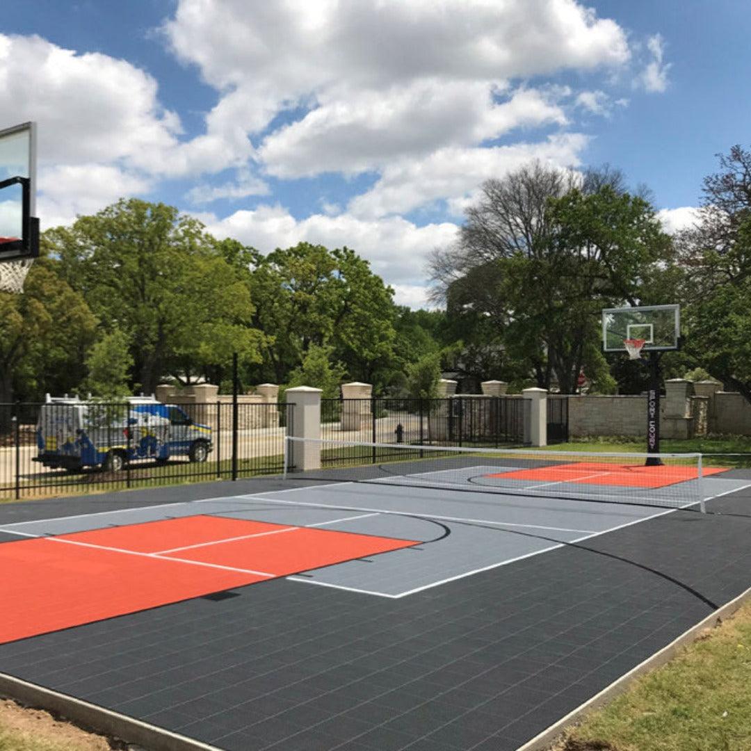 Basketball Court Flooring System - Half Court | Includes Court Marking ...