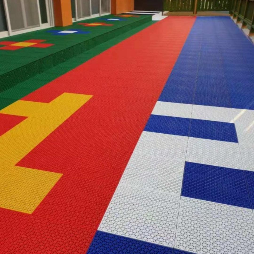 Modular Multi Sport Playground Tiles – Sprung Gym Flooring