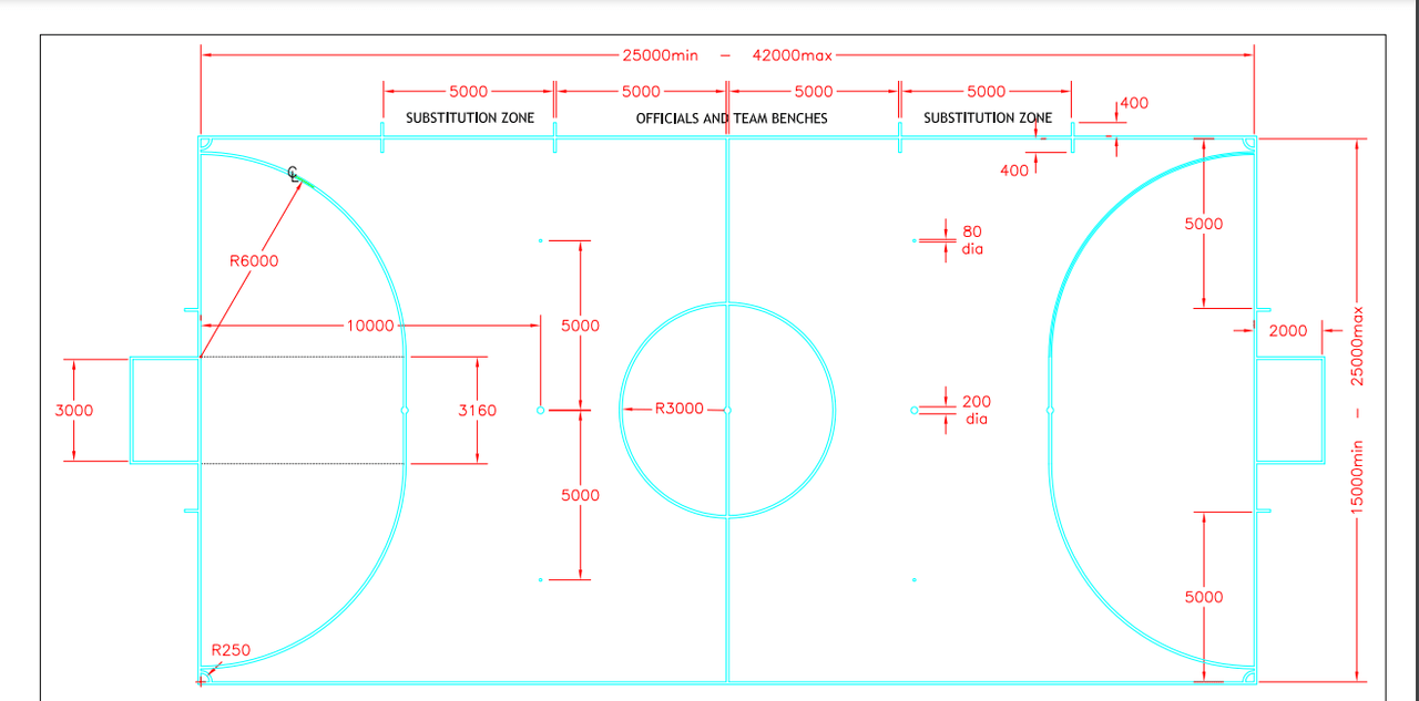 Futsal Outdoor Court System | Includes Court Markings – Sprung Gym Flooring