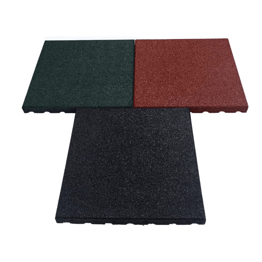 Rubber Outdoor Garden Flooring Mats for Patios - 30mm | Soft Floor Tiles