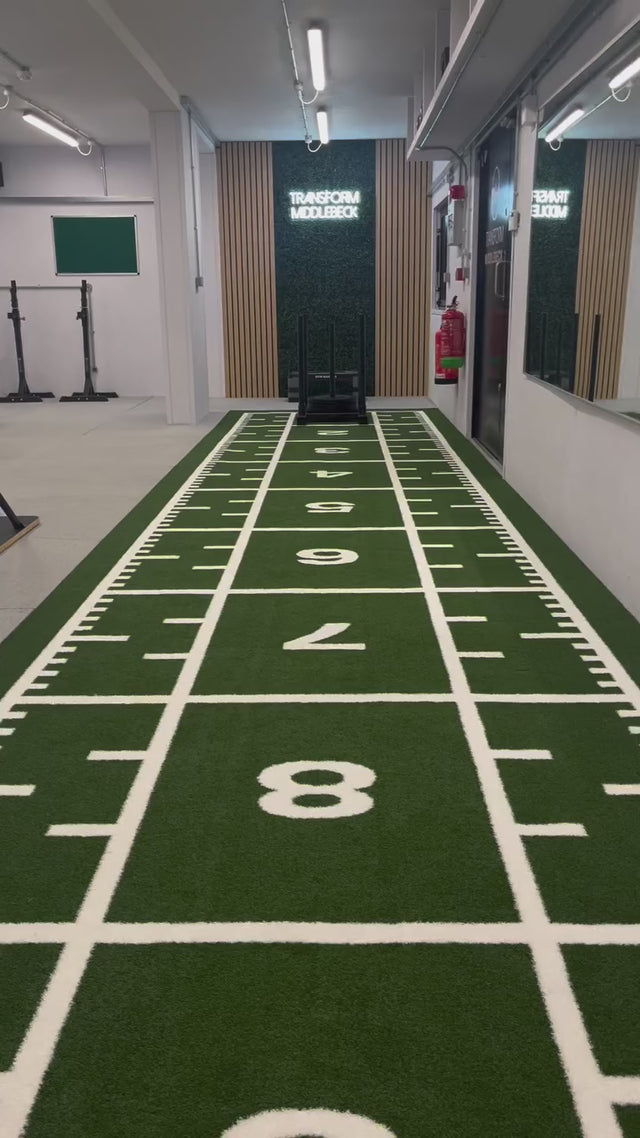 Sprung Premium Sprint Track Flooring with Full Markings