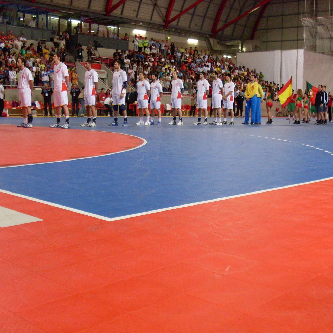 Multisport Modular Tile System | Wheelchair Sports – Sprung Gym Flooring